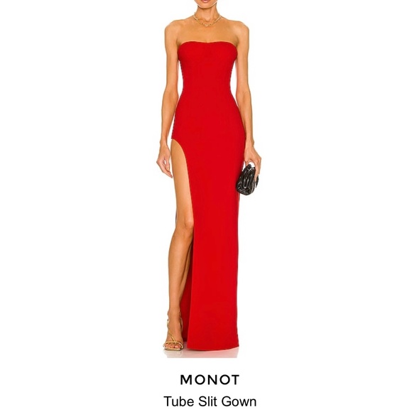 Mônot Clothing | Dresses | Monot Tube Slit Gown | Poshmark